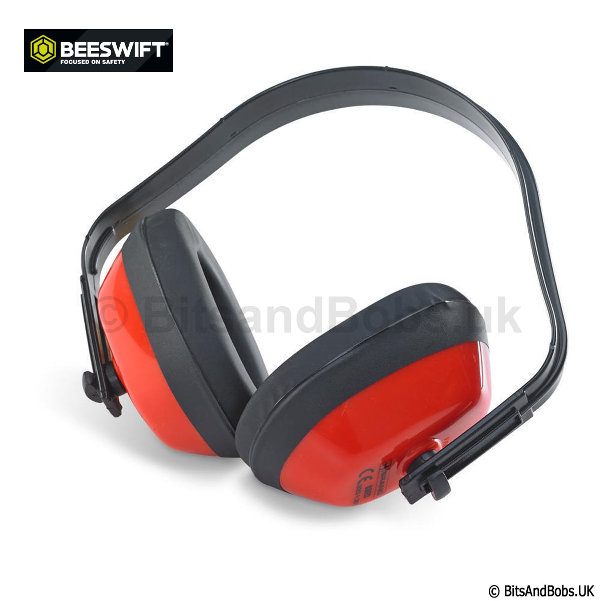 Beeswift Economy Ear Defenders RED BBED | Bits and Bobs UK