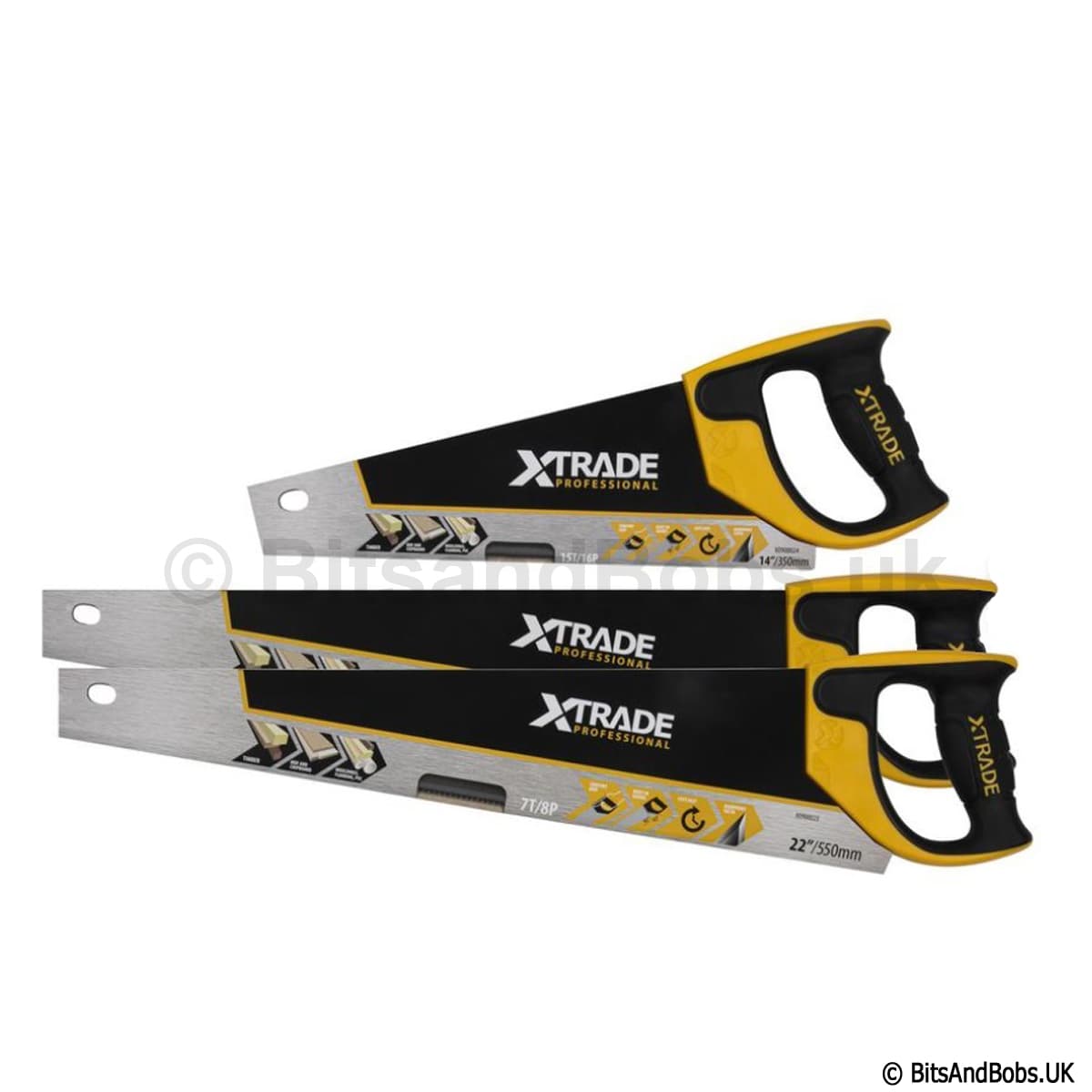 XTRADE Handsaw Pack Hand Saws | Hand Tools | Bits and Bobs UK