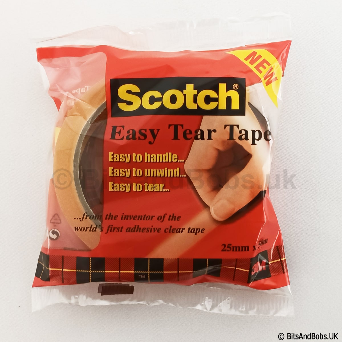 Scotch 3M Easy Tear Tape (25mm x 50m) | Bits and Bobs UK