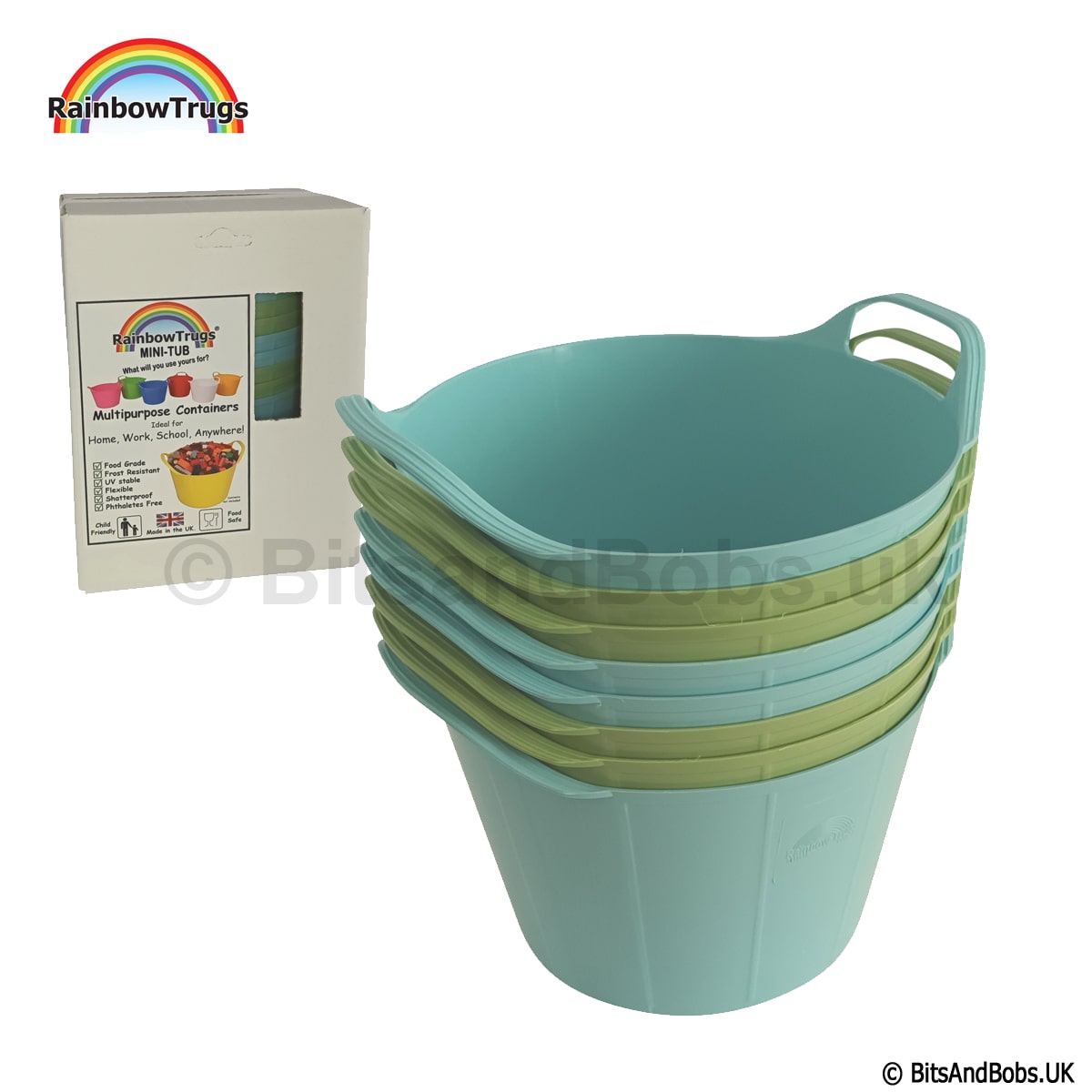 Rainbow Trug Mini-Tub® Duck Egg and Sage Collection | Bits and Bobs UK
